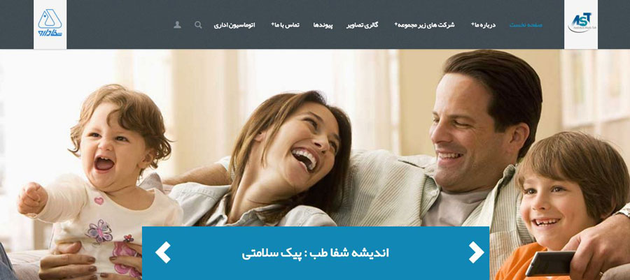 طراحی سایت شرکت سرمایه گذاری شفادارو - نمونه کار طراحی سایت IRANSITE™ - 02191006450 - نمونه کار ...